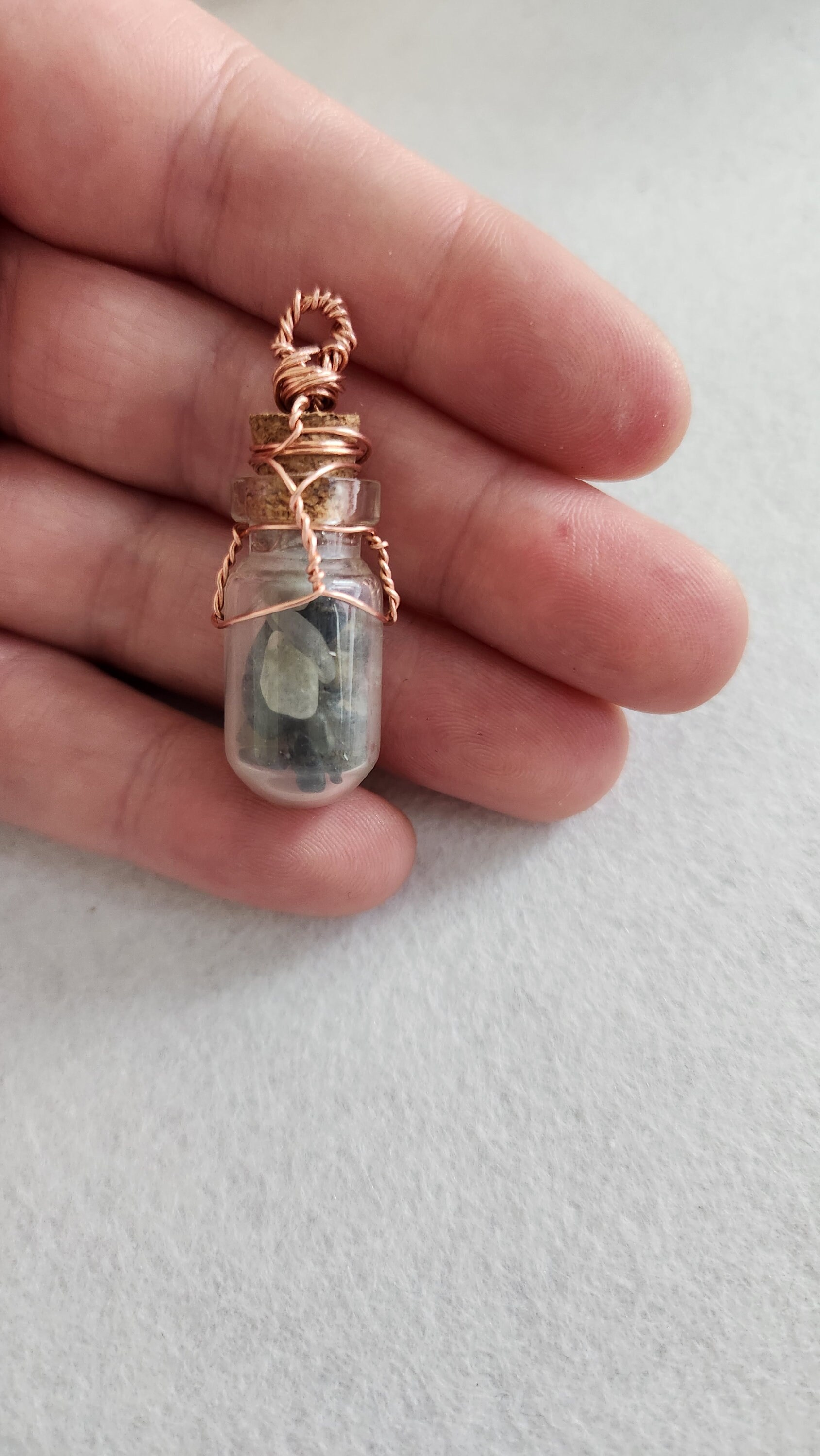 Wire Wrapped Spell Jar Necklace - Etsy