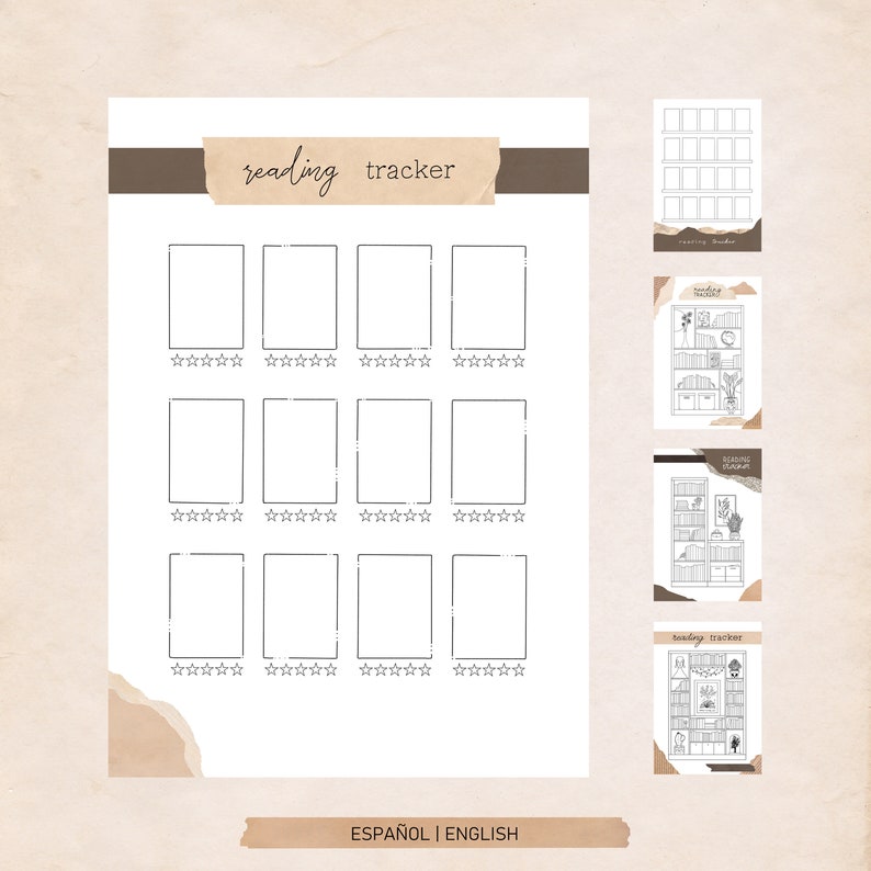 Reading Journal Printable, Reading Planner, Book Tracker, Reading Log ...
