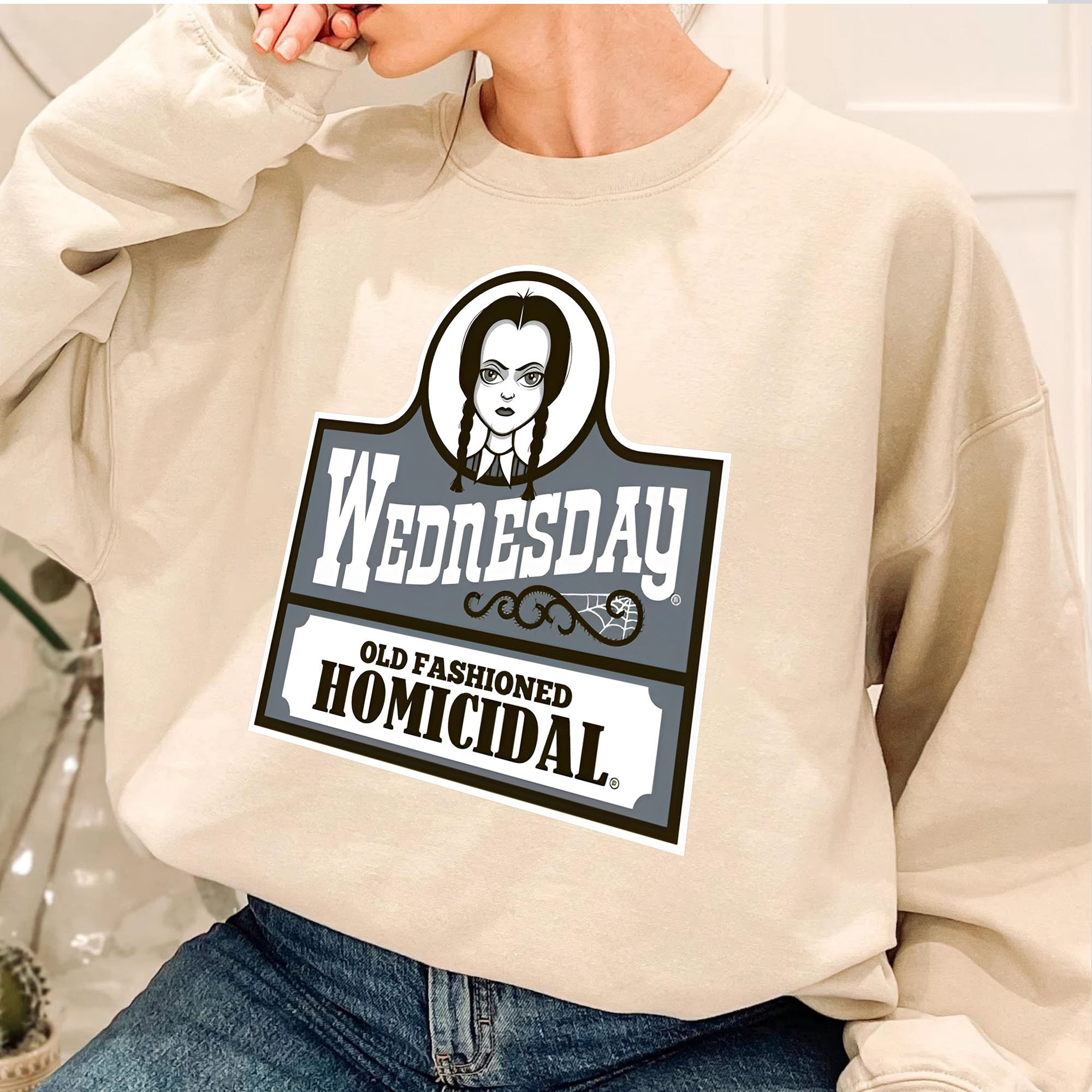 Vintage Wednesday Sweatshirt, Wednesday Addams sold by Landfall Devon ...