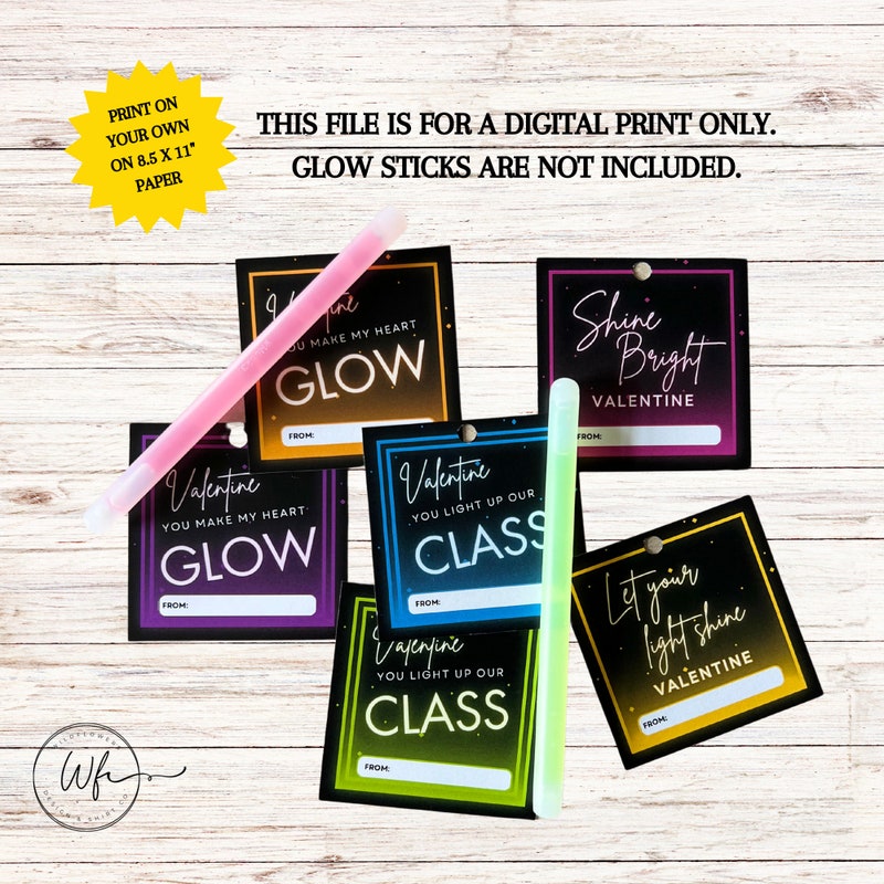 Valentines Day Glow Stick - Etsy