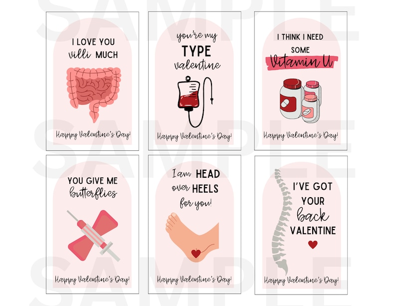Medical Valentines Printables - Etsy