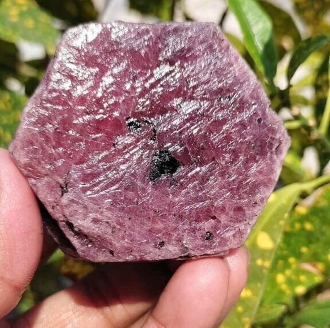 BIG SIZE A RUBY Raw Crystal Ruby Raw Use for Making Jewerly. Record ...