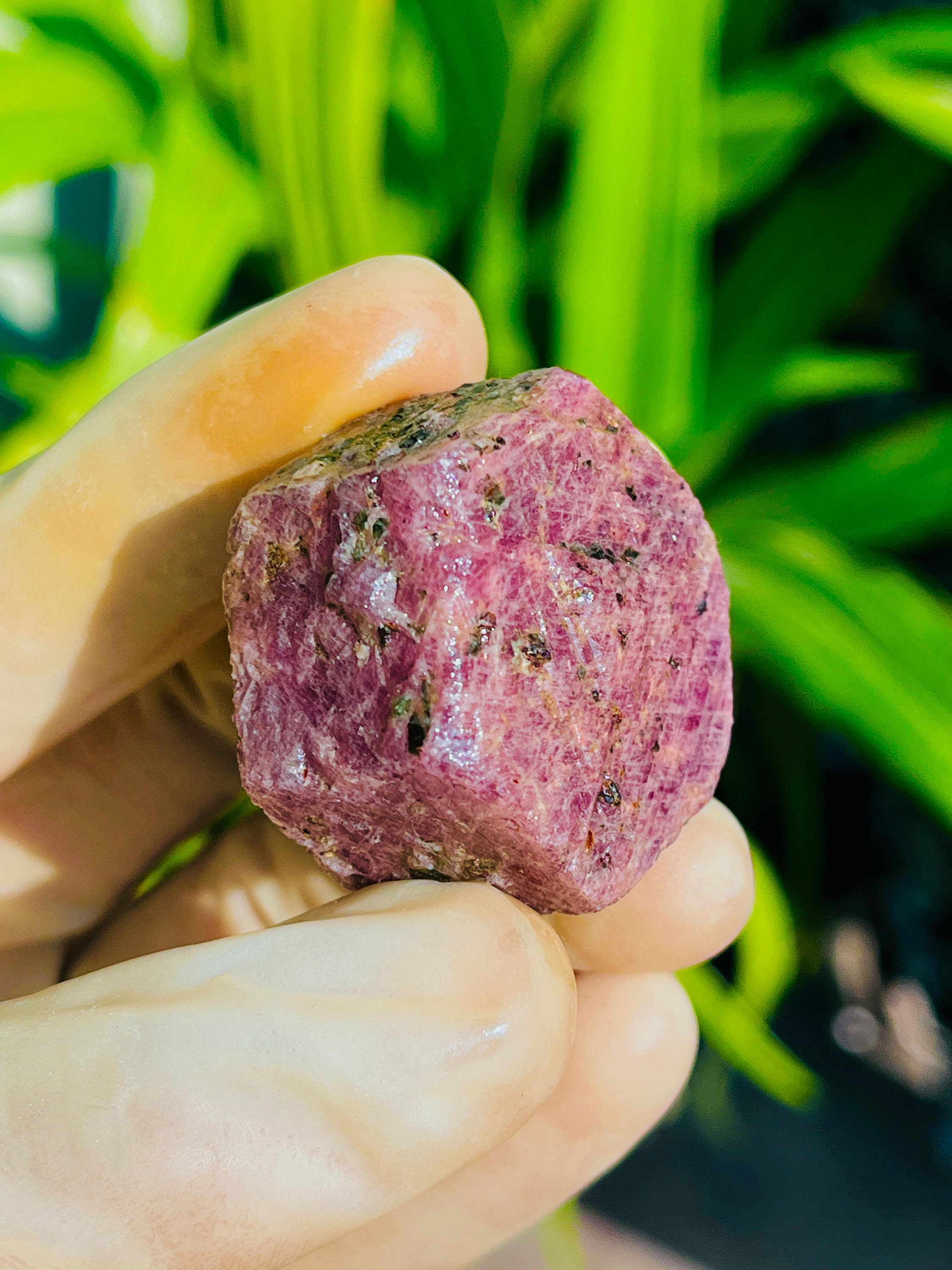 A RUBY Raw Crystal Ruby Raw Use for Making Jewerly. Record Keeper ...