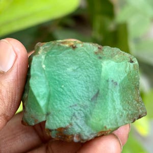 LARGE Raw Chrysoprase Stone From Zimbabwe, Green Chrysoprase Specimen ...