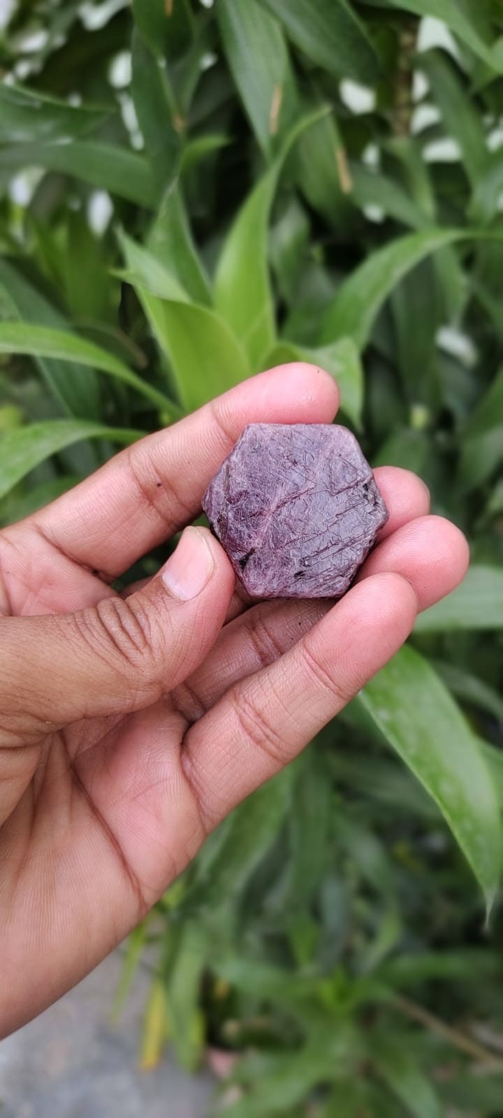 A RUBY Raw Crystal Record Keeper Purple Amazing CT-162 Hexagone ...
