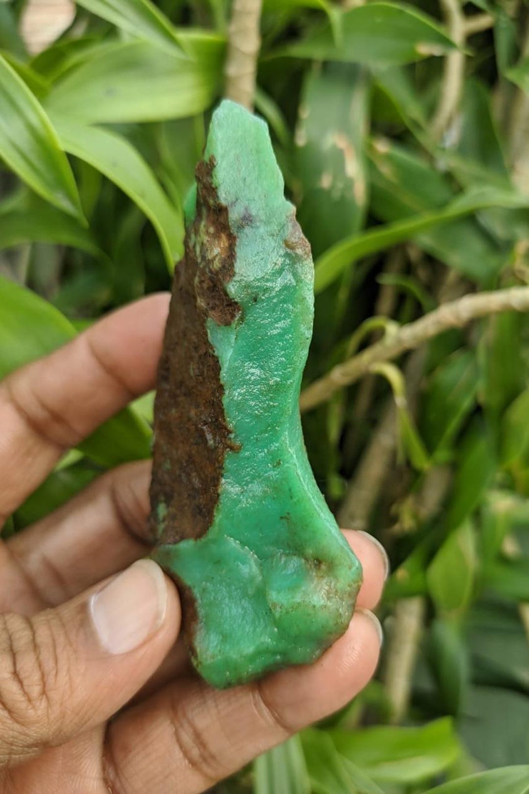LARGE Raw Chrysoprase Stone From Zimbabwe, Lapidary Rocks & Mineral ...