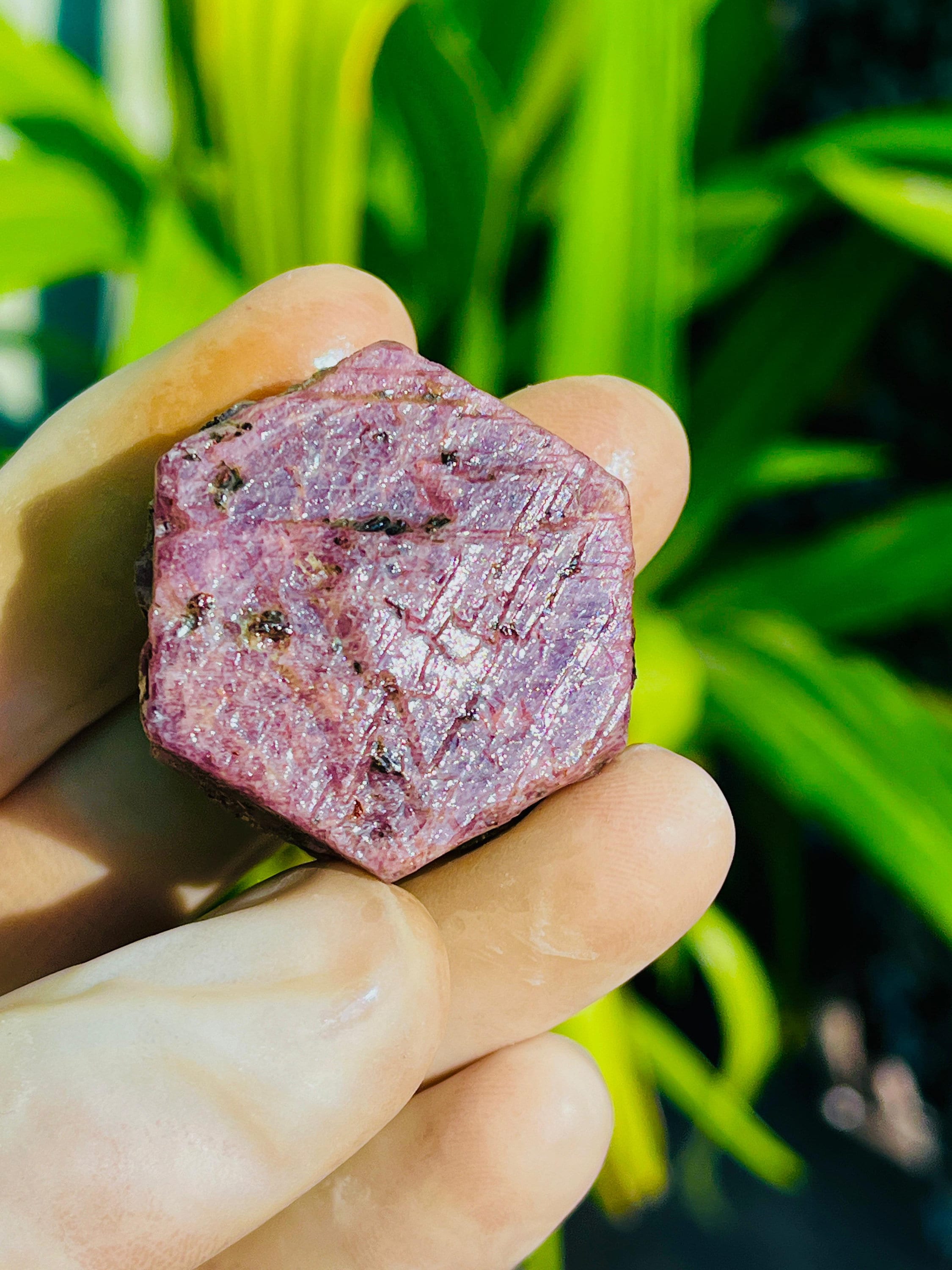 A RUBY Raw Crystal Ruby Raw Use for Making Jewerly. Record Keeper ...