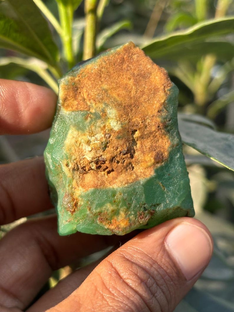 LARGE Raw Chrysoprase Stone From Zimbabwe, Green Chrysoprase Specimen ...