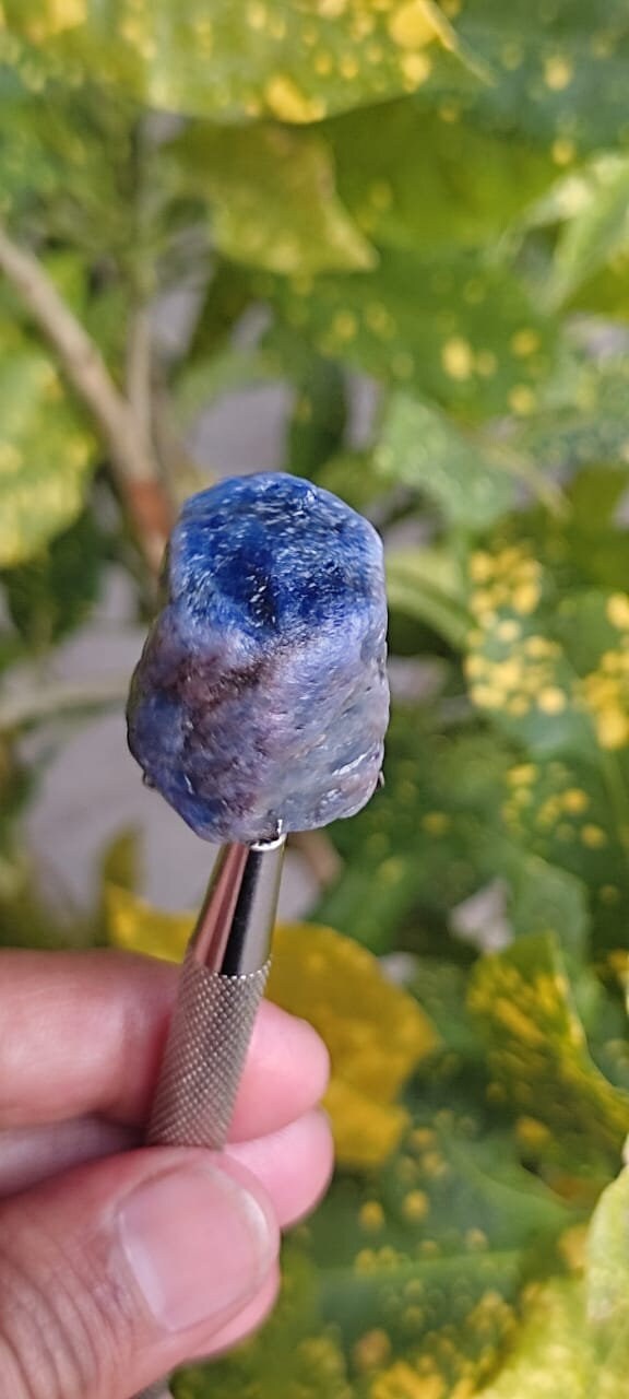 100% NATURAL BLUE Sapphire Rough Chunk .crystal, Raw Untreated Stone of ...