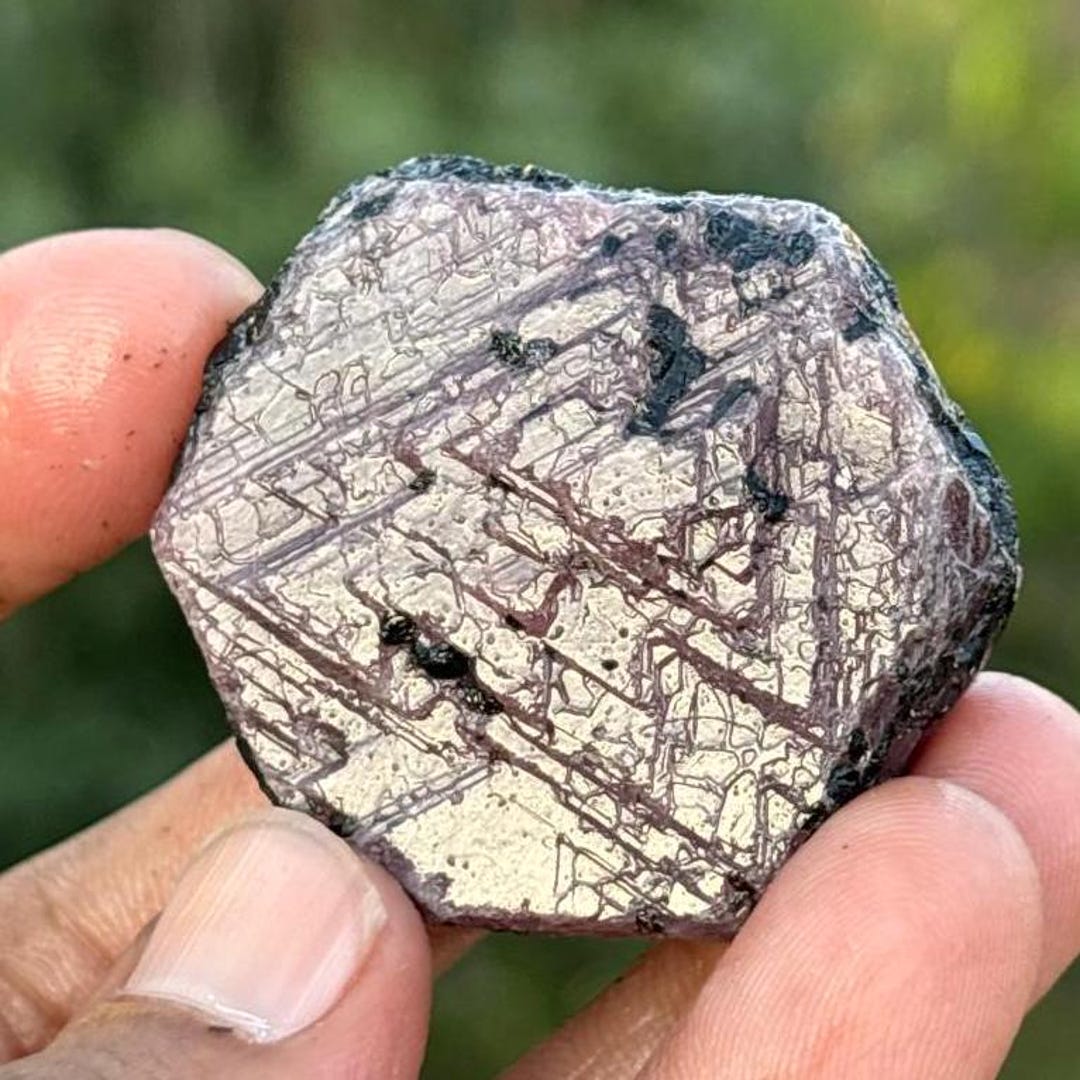 Raw Ruby Crystal: Record Keeper Hexagon Formation, Sacred Geometry (233 ...