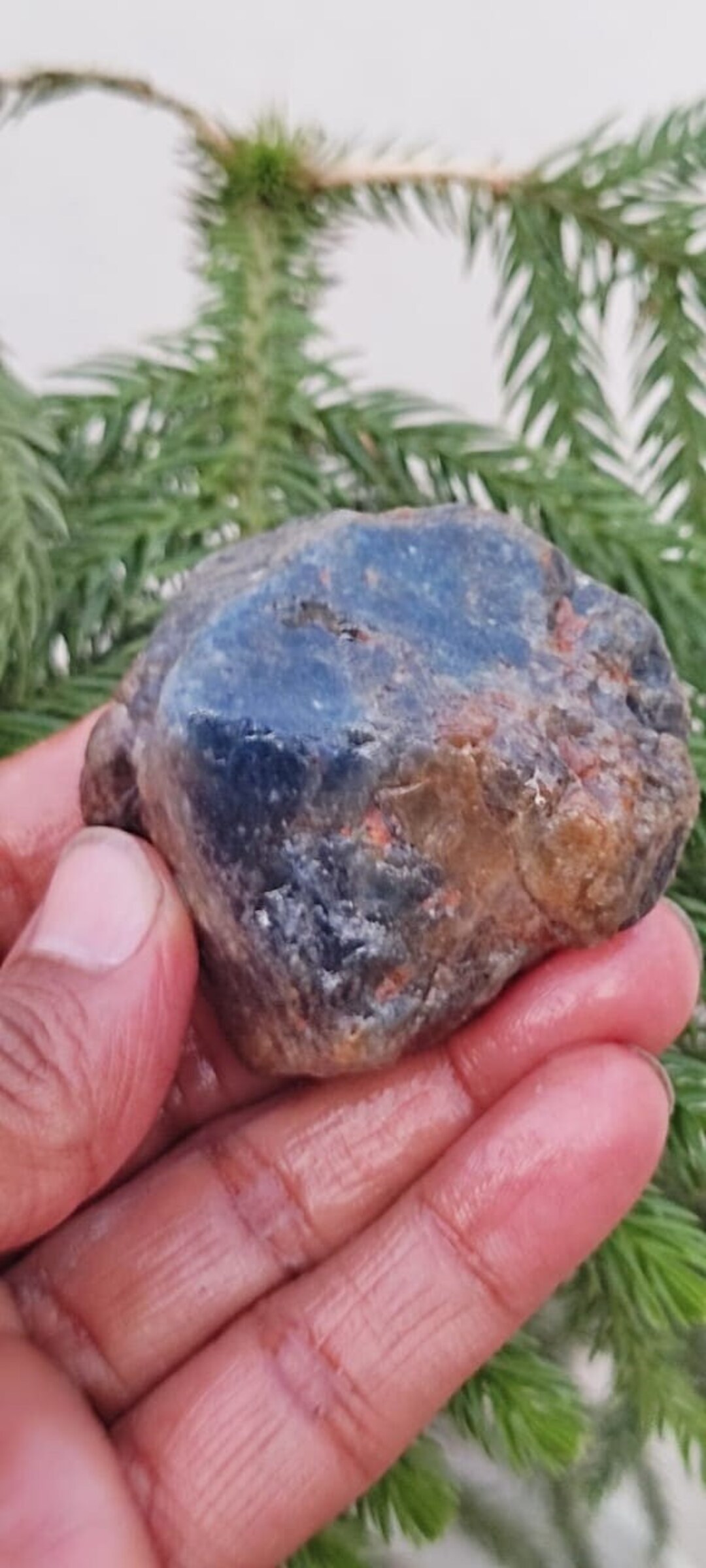 LARGE 100% NATURAL BLUE Sapphire Rough Chunk .crystal, Raw Untreated ...