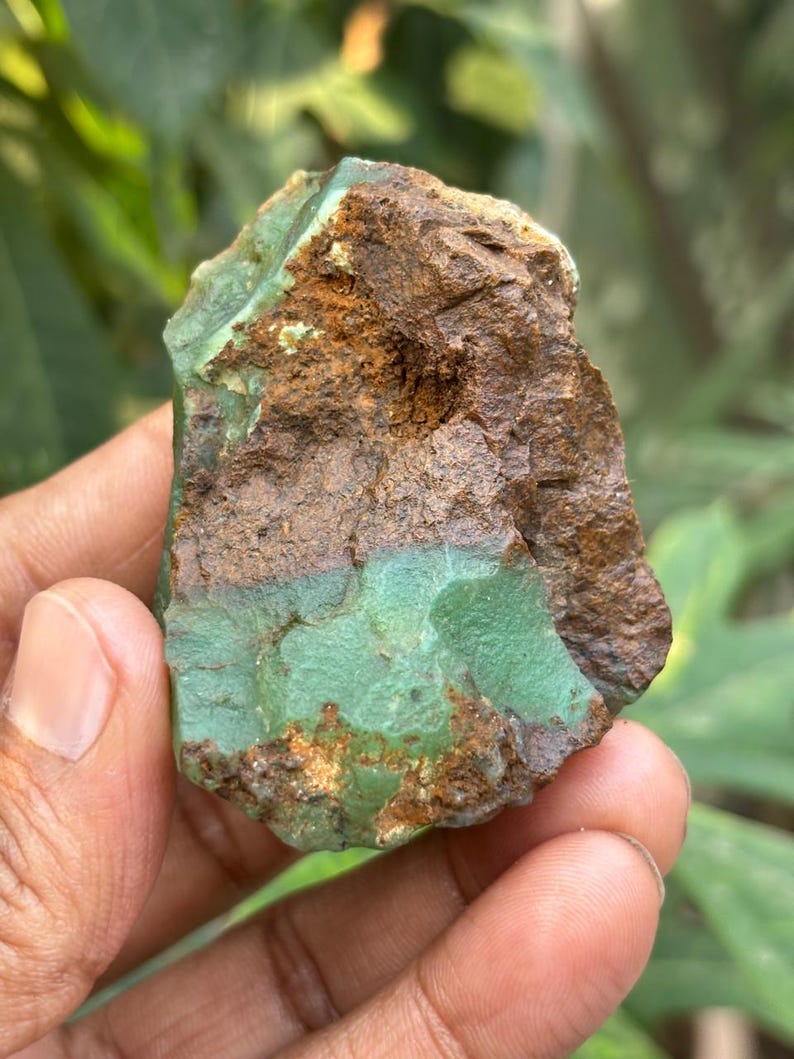 LARGE Raw Chrysoprase Stone From Zimbabwe, Green Chrysoprase Specimen ...