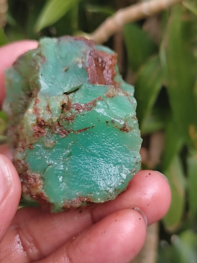 Raw Green Chrysoprase Stone, Zimbabwe Gemstone Specimen - Etsy