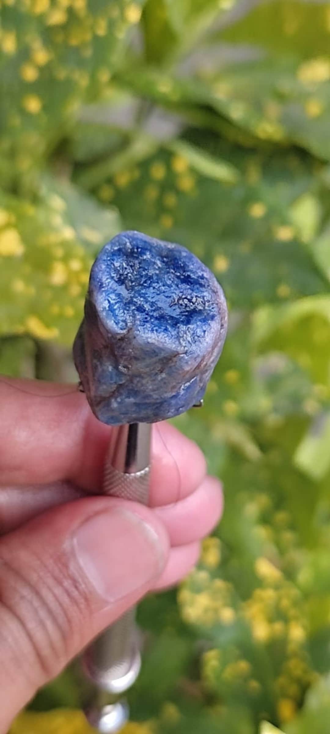 100% NATURAL BLUE Sapphire Rough Chunk .crystal, Raw Untreated Stone of ...