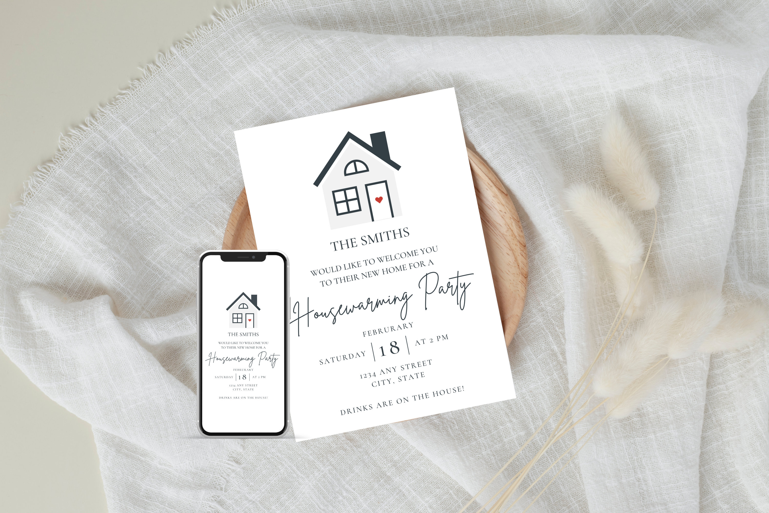 Housewarming Party Invitation, New House Party, Moving Announcement ...