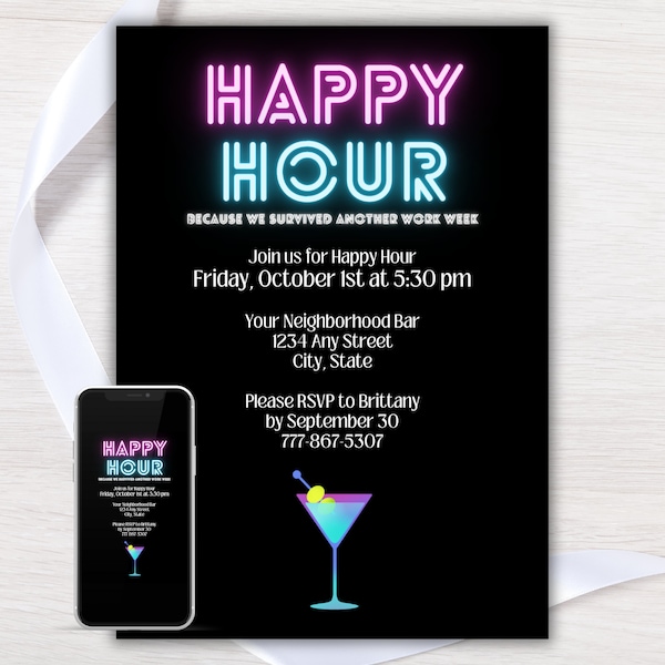 Cocktail Hour Sign - Etsy