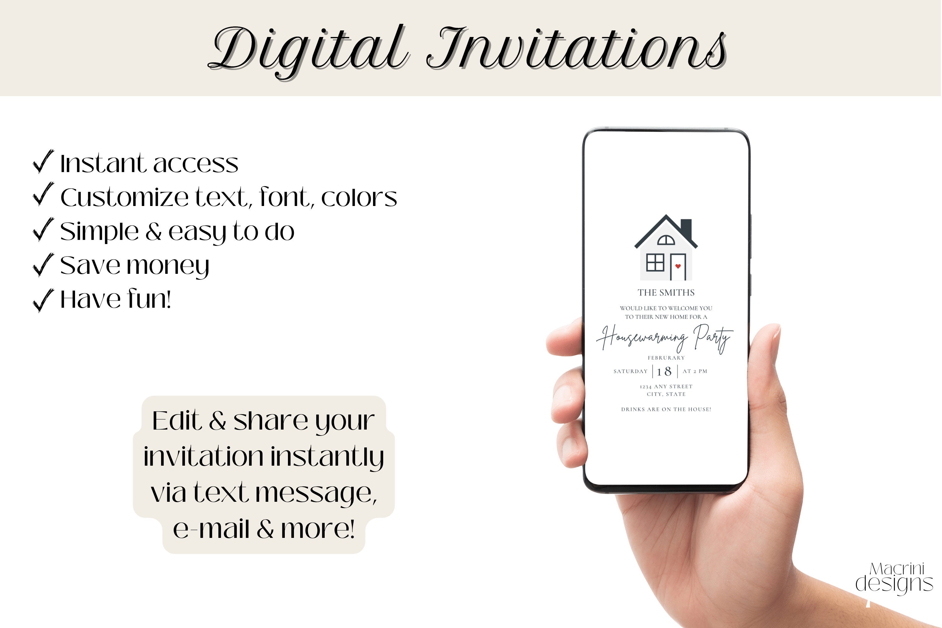 Housewarming Party Invitation, New House Party, Moving Announcement ...