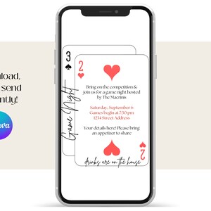 Game Night Invitation: Poker Night, Cards Game, Couples Game Night ...