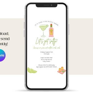 Happy Hour Invitation, Work Happy Hour Invite, Editable Happy Hour ...