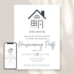 Housewarming Party Invitation, New House Party, Moving Announcement ...