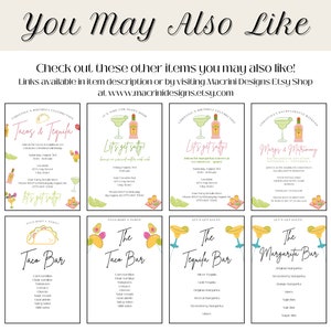 Tequila Bar Sign, Editable Tequila Menu Sign Template, Printable Custom ...