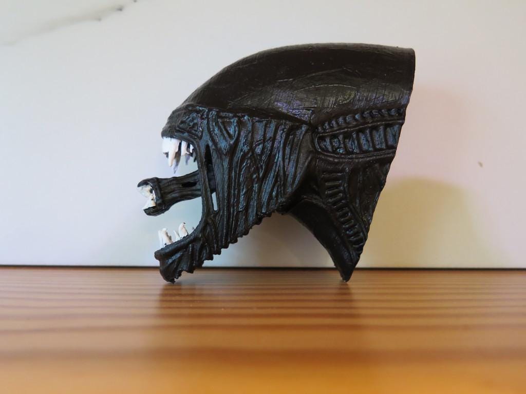 Alien Head 3D Print - Etsy
