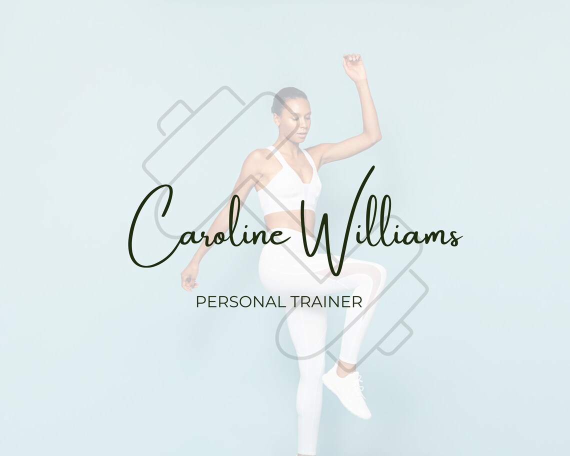 Modern Personal Trainer Logo Design: Fitness Branding Package - Etsy