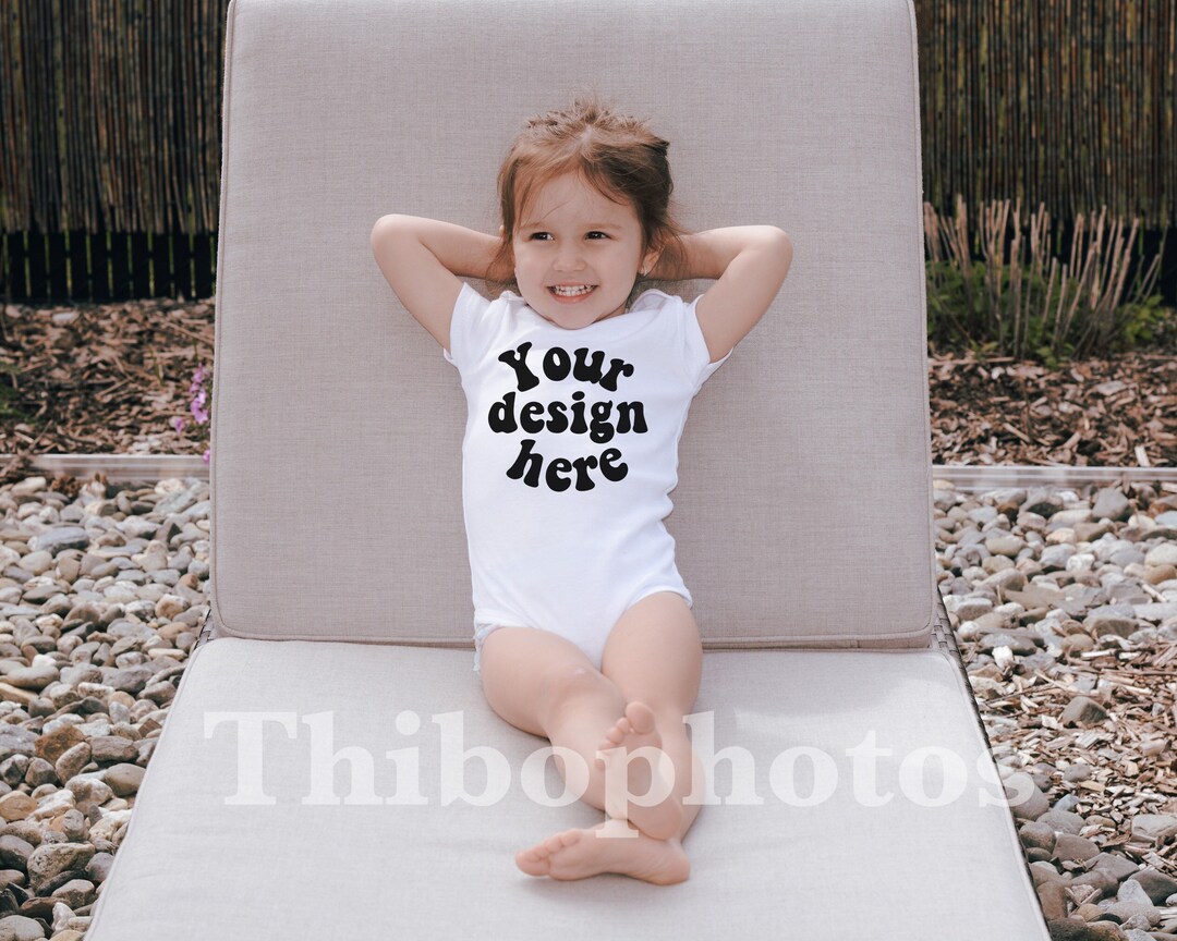 Baby Bodysuit Mockup, Girl Model, Baby Model, Baby Mockup, Baby Mock-up ...
