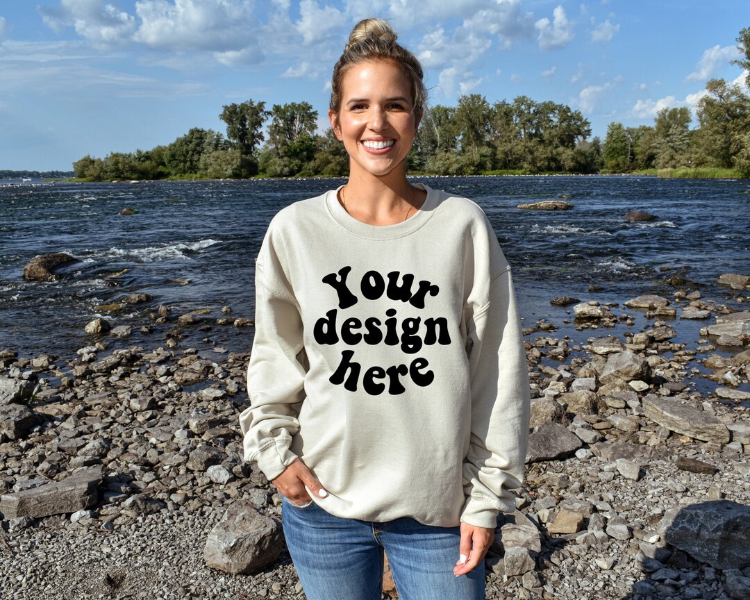Beach Mockup, Sand 18000 Model, Sand Crewneck Mock, Outdoor Mockup ...