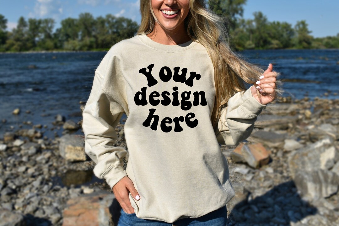 Beach Mockup, Sand 18000 Model, Sand Crewneck Mock, Outdoor Mockup ...