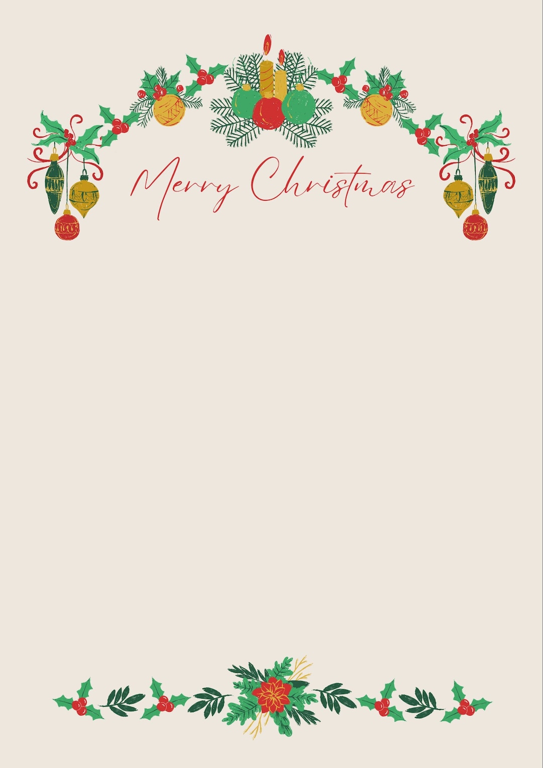 Christmas Note - Etsy