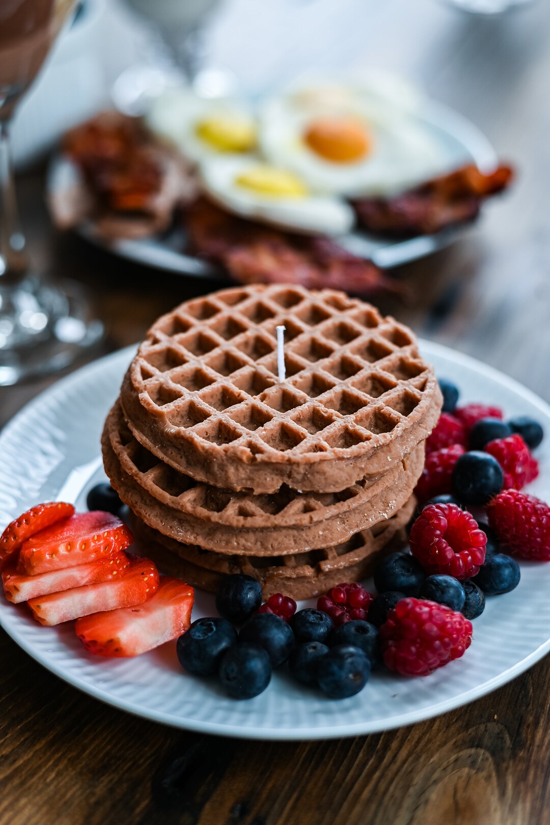 Waffle Candle / Waffle Stack Candle / Food Candles / Breakfast Lovers ...