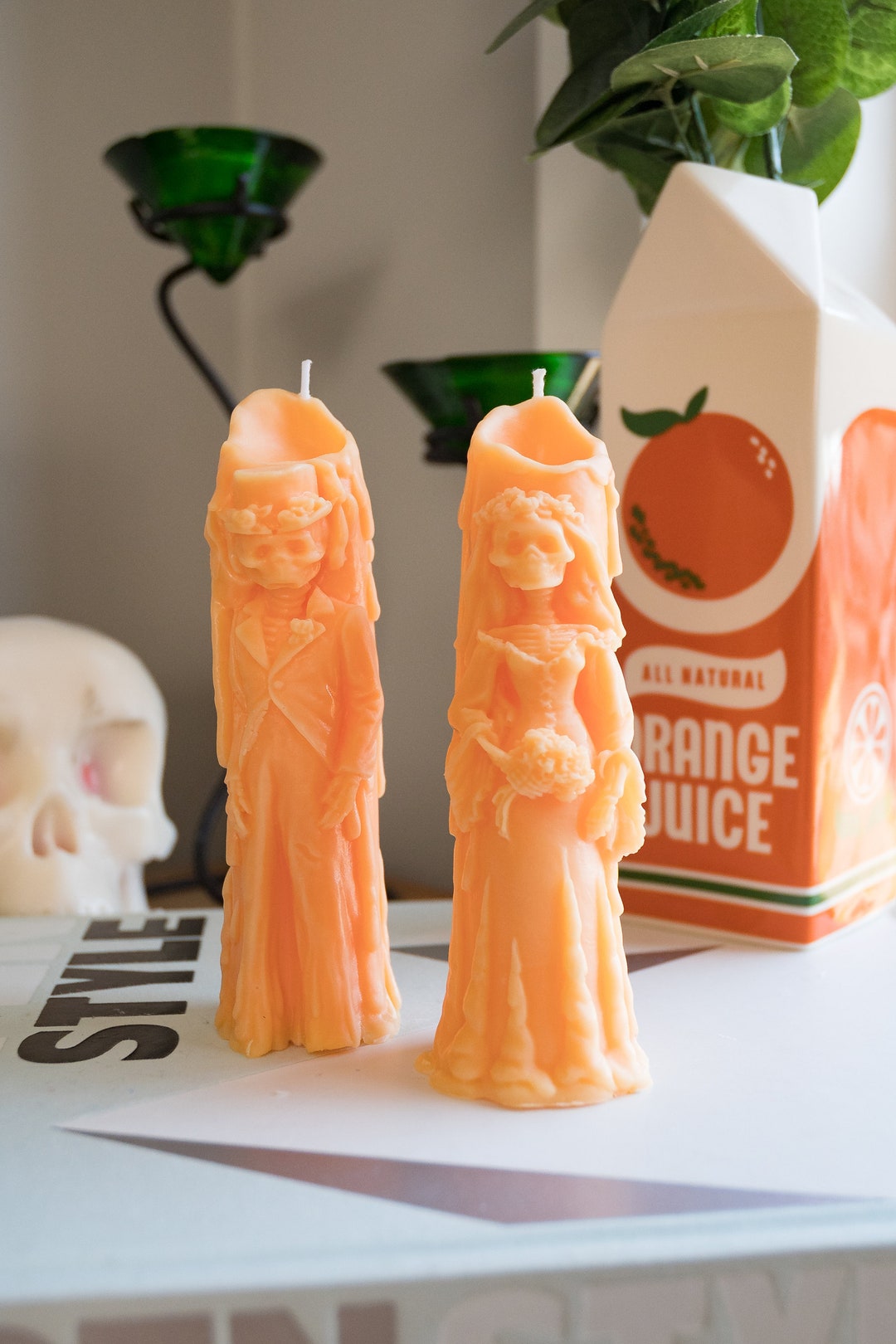 Skull Bride and Groom / Skeleton Bride and Groom / Corpse Bride ...