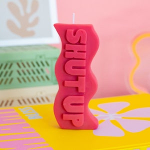 Shut up Candle: Handmade Beeswax Accent Piece - Etsy