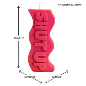 Shut up Candle / Shut up / Bedroom Decor / Y2K / Funny Candle ...