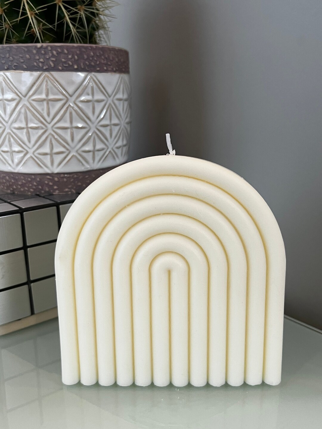 Large Arch Candle / Pillar Candle / Arch Candle / Home Decor / - Etsy