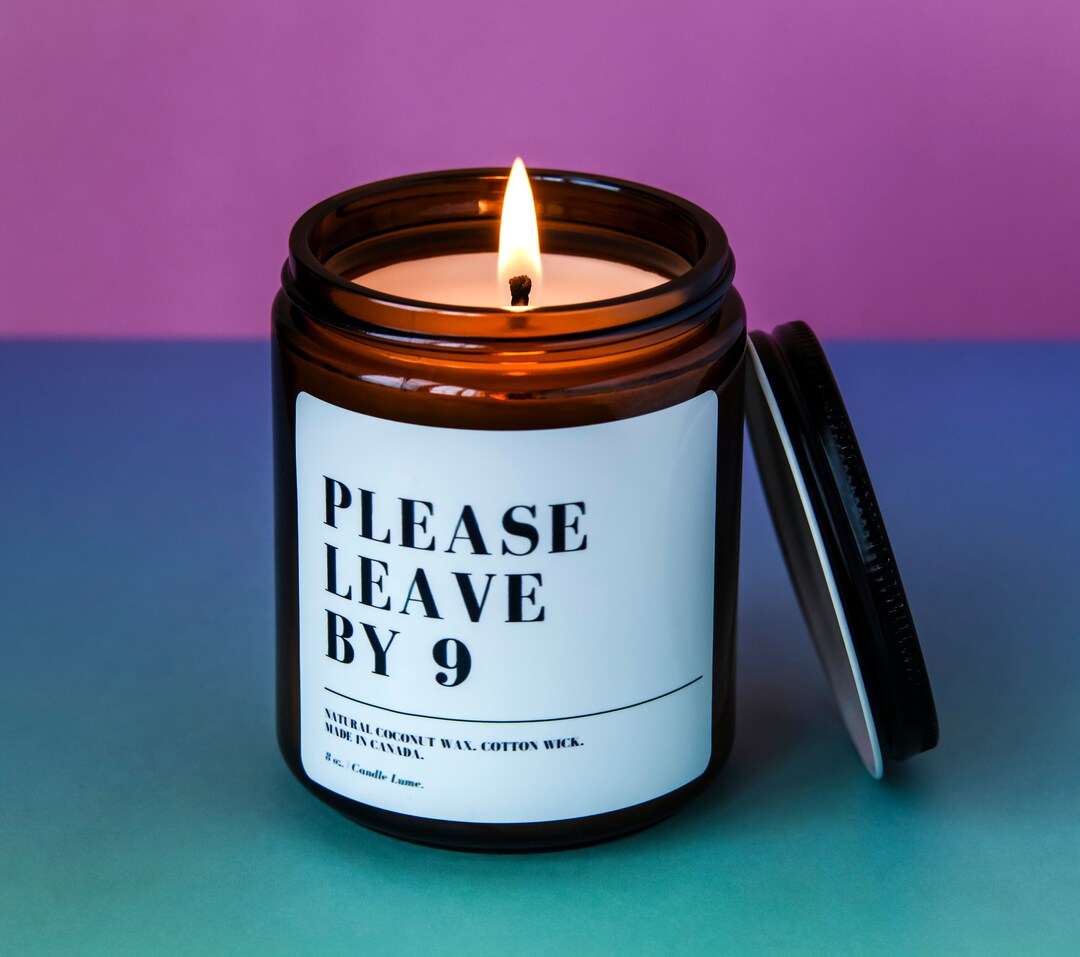 Please Leave by 9 Candle: Funny Coconut Wax Candle Gift - Etsy