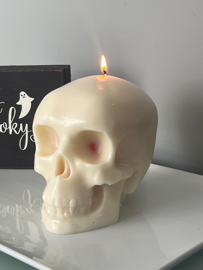 Giant Life-sized Bleeding Skull Candle / Halloween Candle / - Etsy