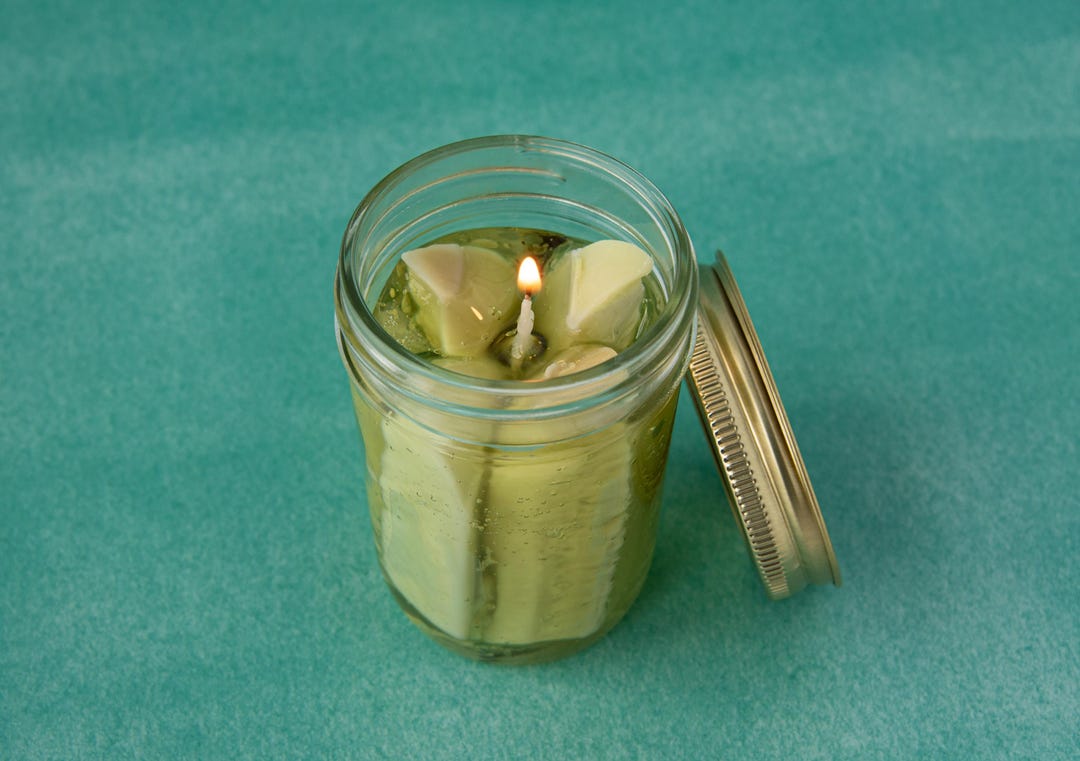 Pickle Jar Candle / Pickle Candle / Pickle Lovers / Jar Candle / Food ...