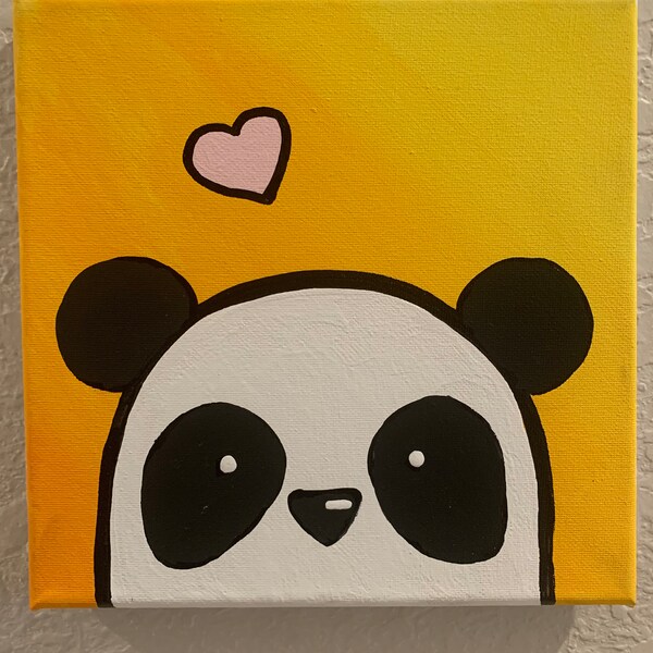 Panda Painting - Etsy