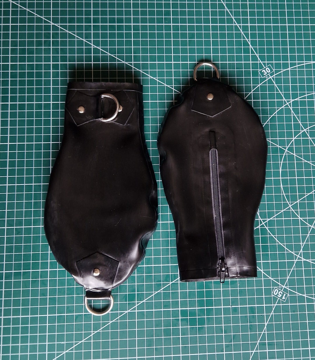 0.6mm Bondage D-ring Mitts Latex Rubber Handmade Uk Fetish - Etsy UK