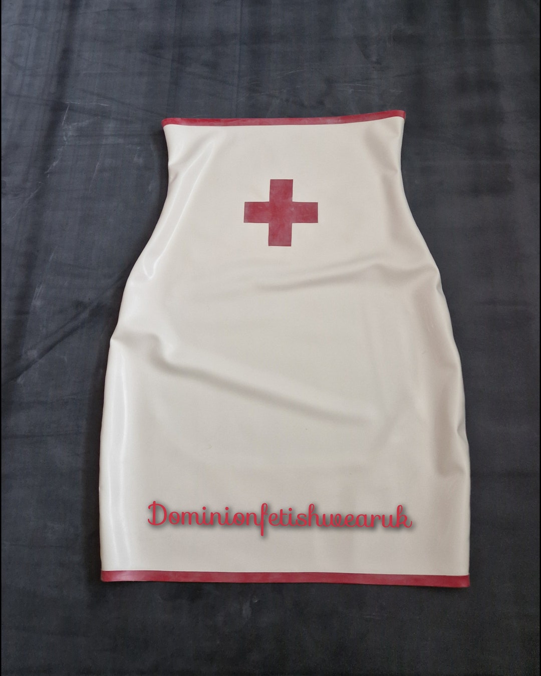 Nurse High Waisted Spanking Skirt Latex Rubber Fetish Fetish Wear Sub ...