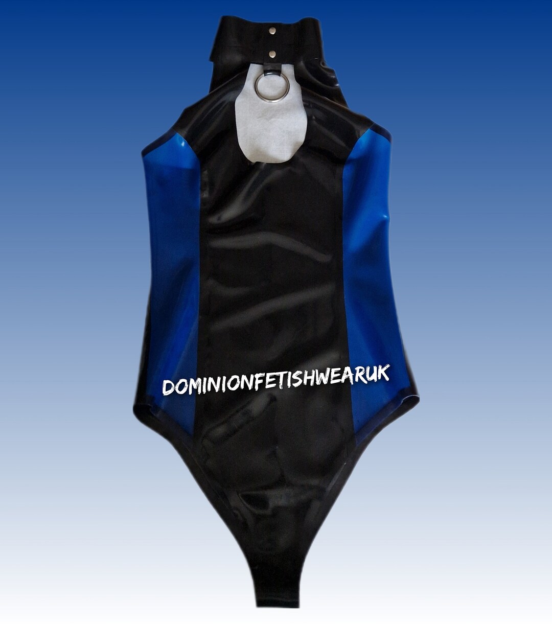 Latex Rubber Plunge O-ring Leotard Halter Neck Fetish Wear Hand Made in ...