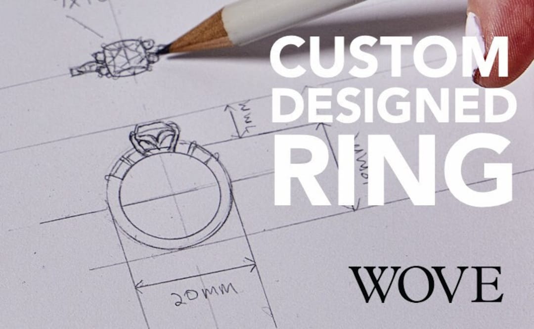 Custom Engagement Ring Design, Meet With a Designer, Artistic Sketch ...