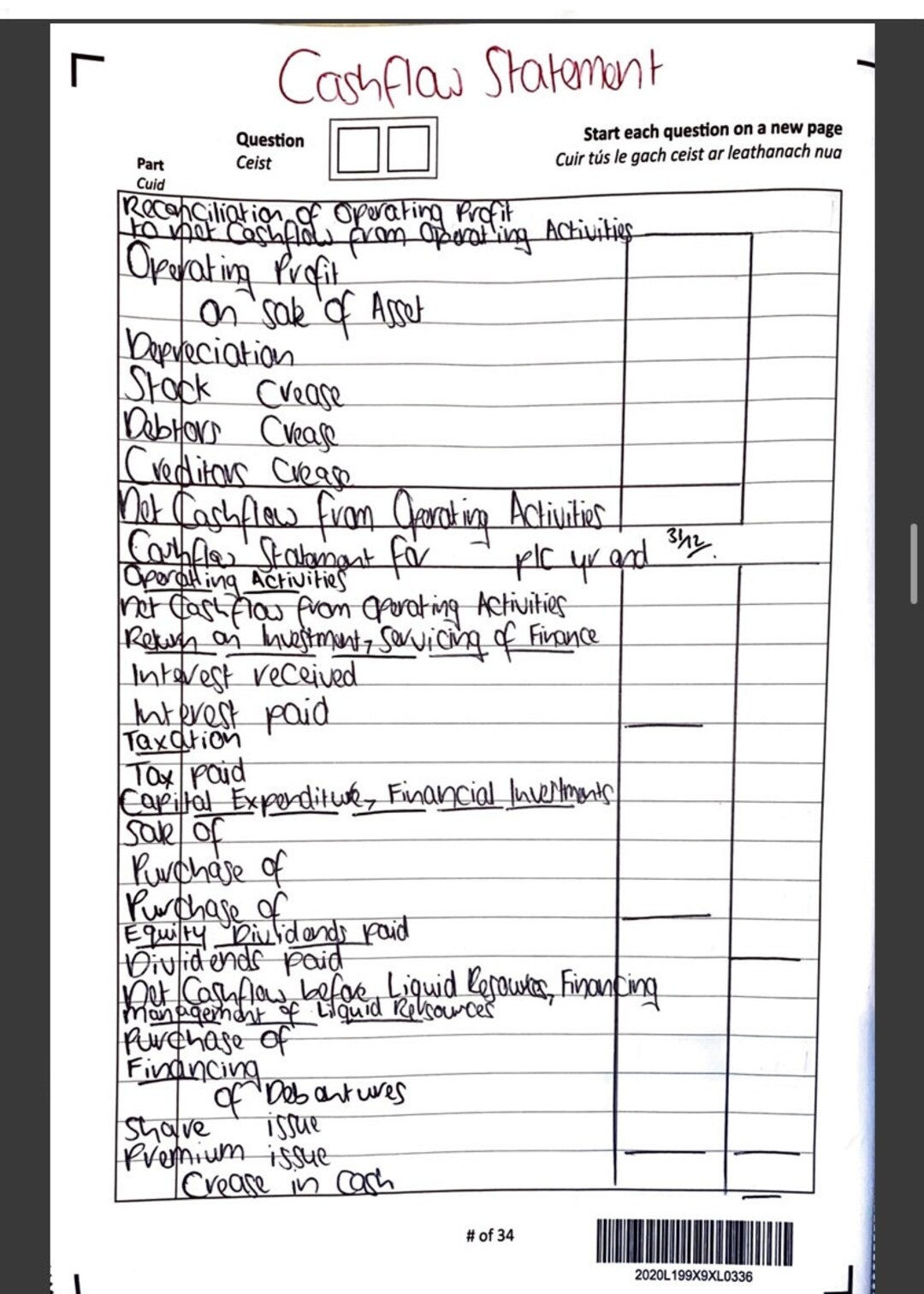 Leaving Cert Accounting Question Templates + Solutions - Etsy