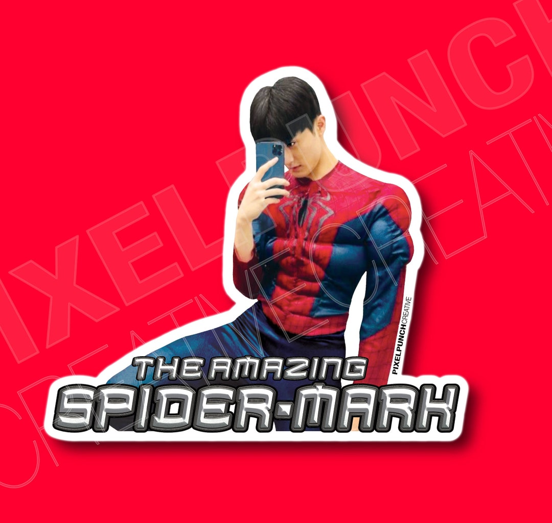 Mark Lee NCT 127 “spidermark” Sticker - Etsy