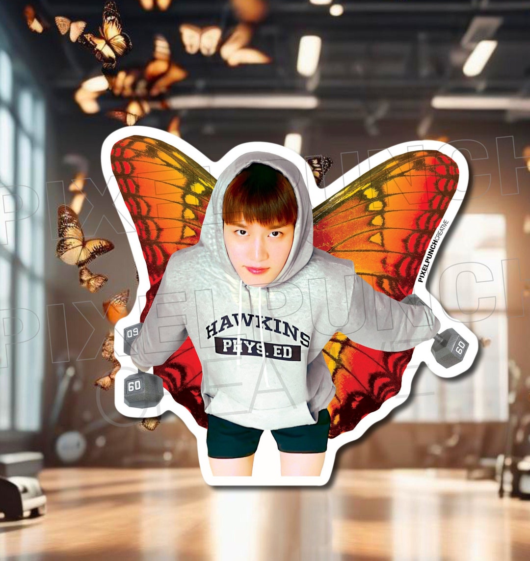 Taeil NCT 127 dumbbell Butterfly Sticker - Etsy