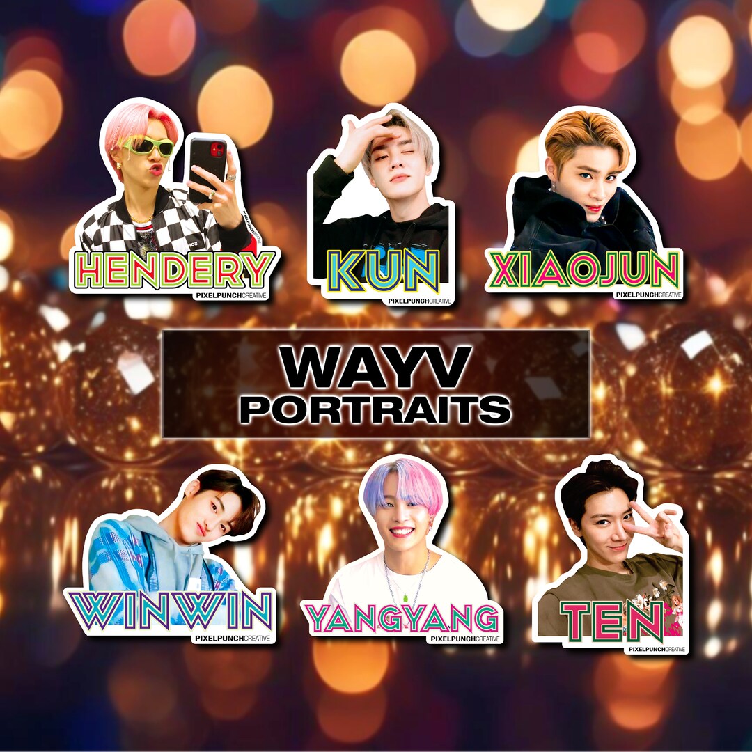 Wayv “named Portrait” Stickers - Etsy