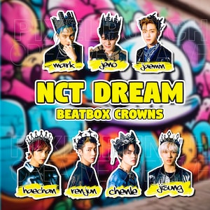 Individual NCT Dream “beatbox Crowns” Stickers - Etsy