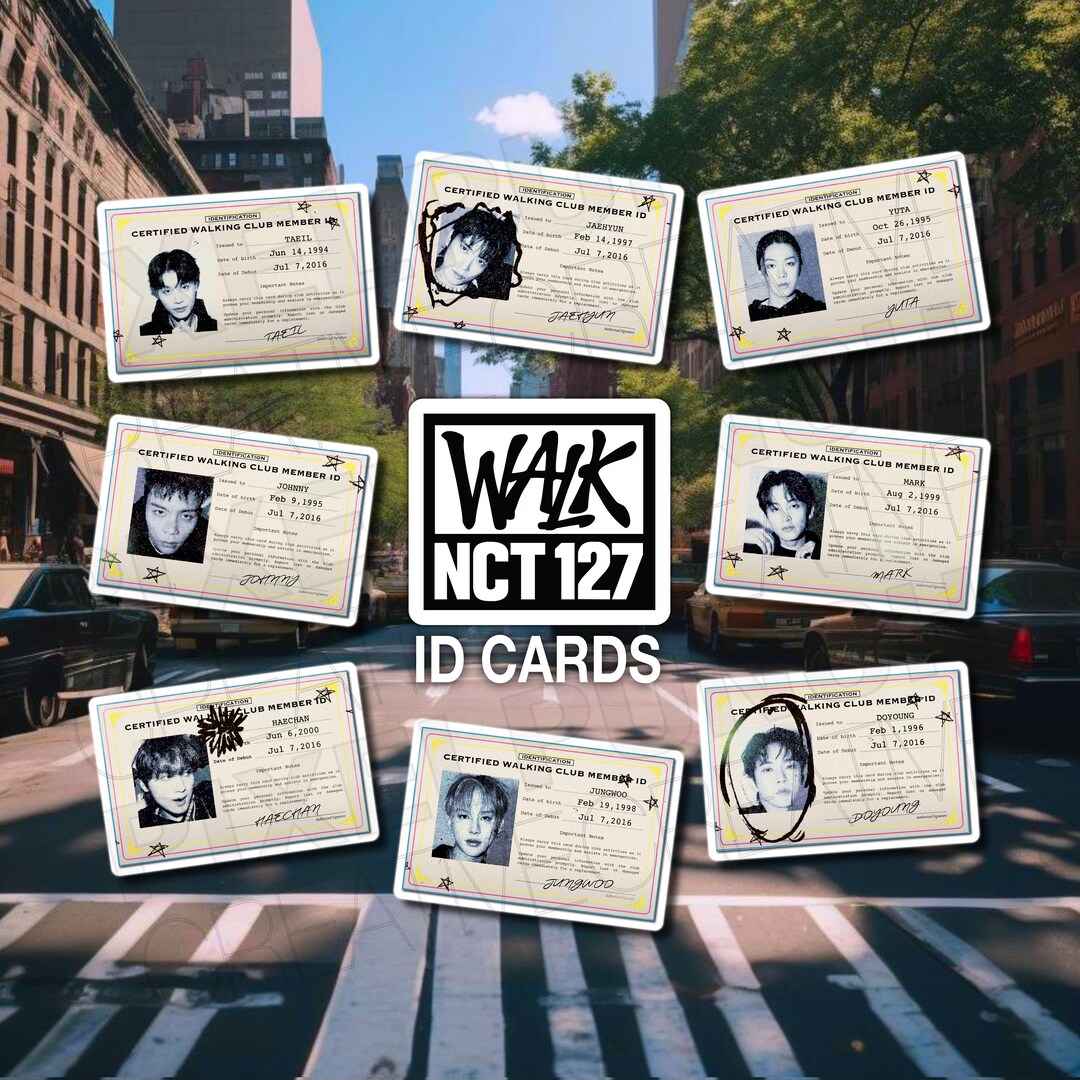NCT 127 club ID Walk Sticker or Card - Etsy